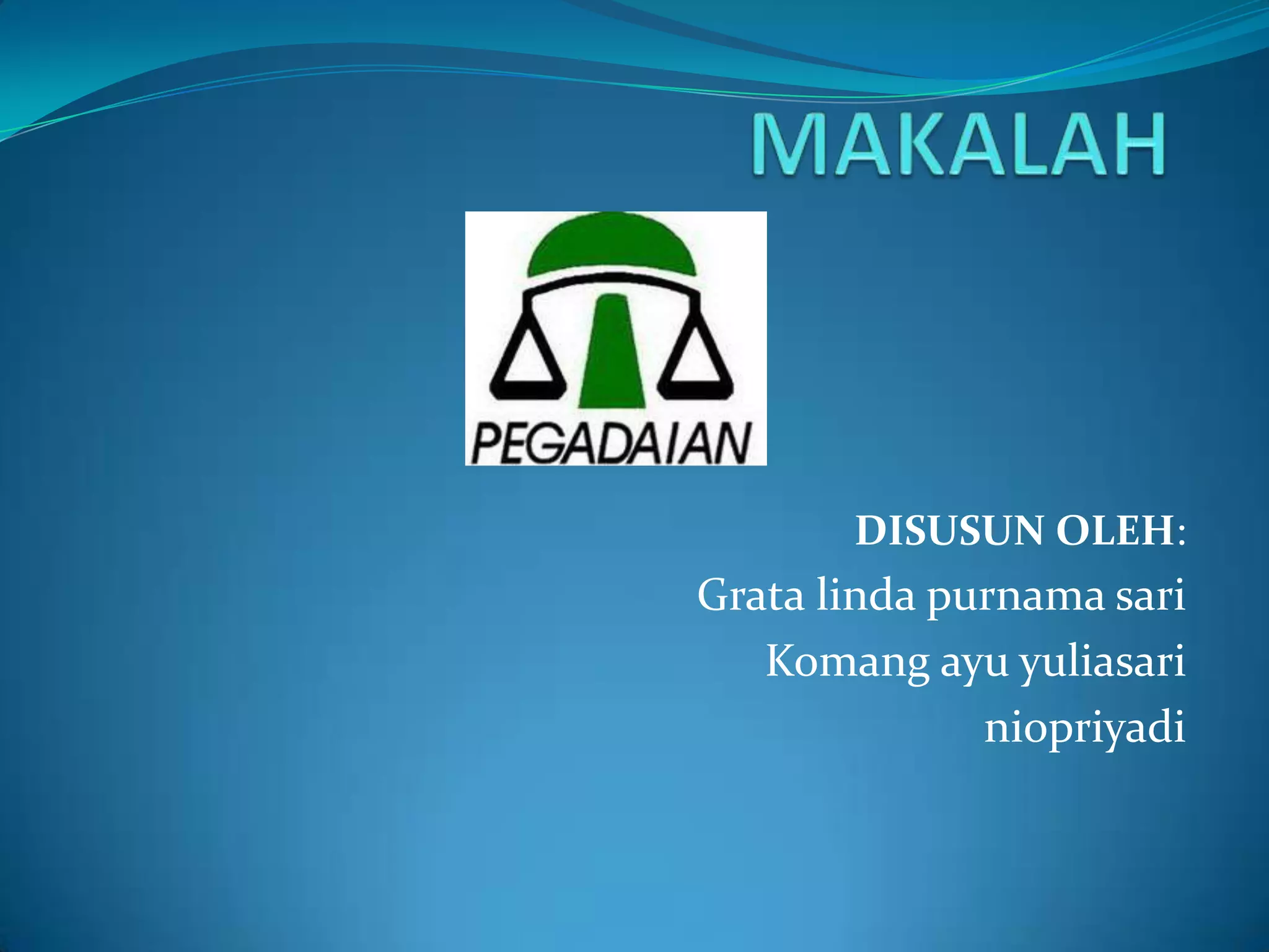 Presentasi pegadaian 1 | PPTX