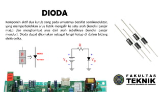 Semikonduktor dan PN Junction Elektronika Dasar | PPTX