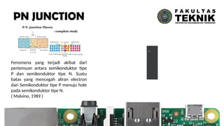 Semikonduktor dan PN Junction Elektronika Dasar | PPTX