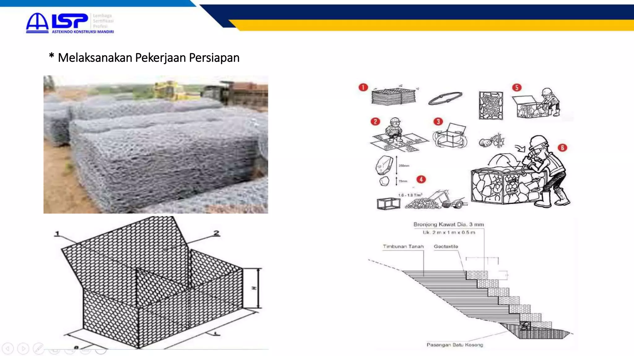 Presentasi Pelaksana Lapangan Pekerjaan Bronjong.pptx