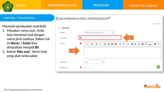PRESENTASI PELATIHAN MOODLE ready SURABAYA | PPT