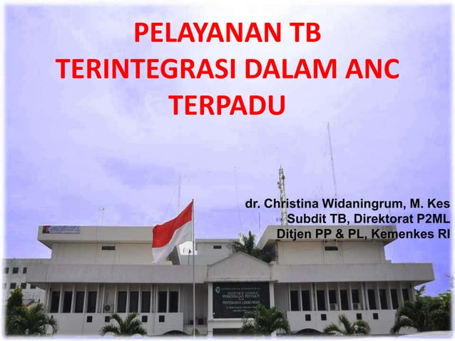 Presentasi pelayanan tb integrasi dalam anc terpadu 120815 rev | PPTX