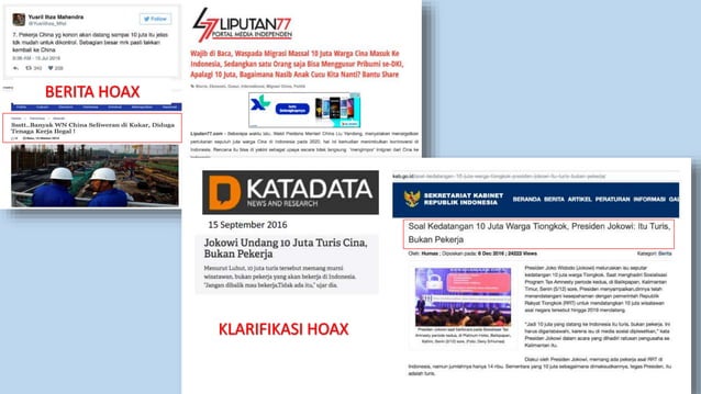 Fenomena Ujaran Kebencian dan Berita Hoax dalam Argumentasi Warganet di Media Sosial ditinjau ...