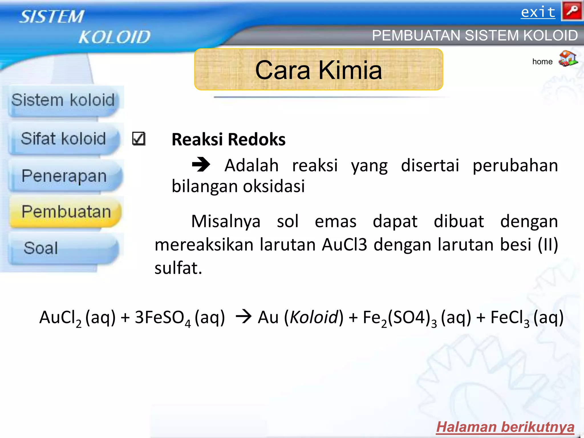 Pembuatan Koloid (Kimia Kelas XI) | PPTX