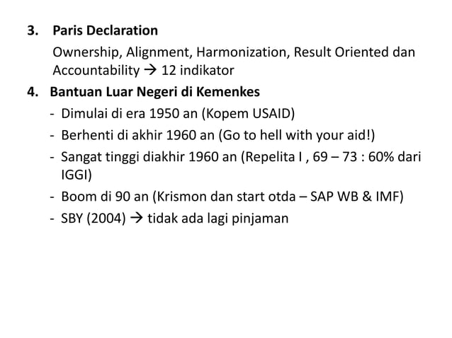 Evaluasi Implementasi Proyek GAVI HSS Dengan Perspektif Paris Declaration | PPTX