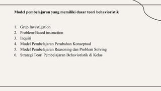 presentasi pendekatan Behaviorisme.pptx