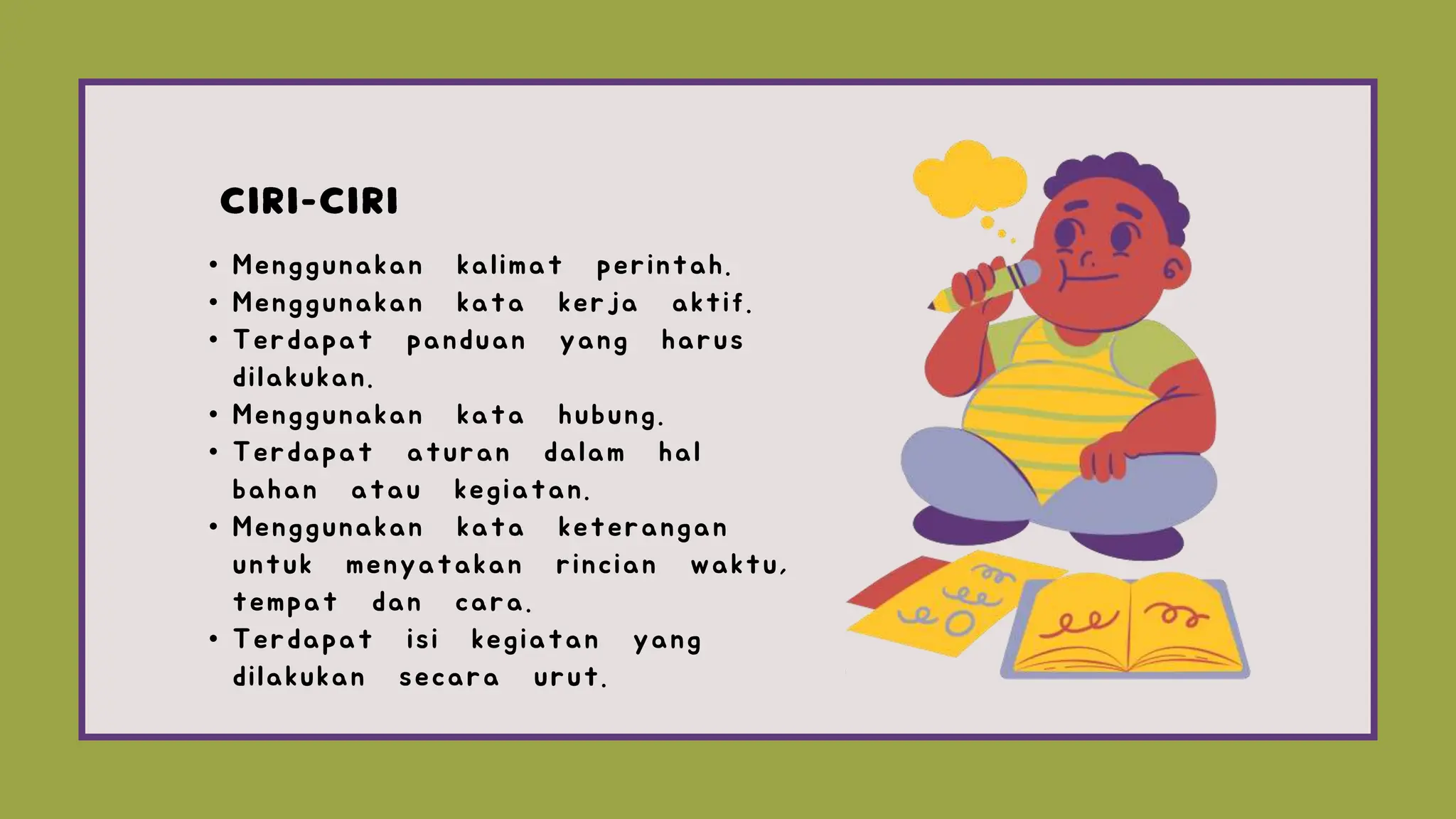 Presentasi Pendidikan Bahasa Indonesia Teks Prosedur Berwarna Sederhana ...