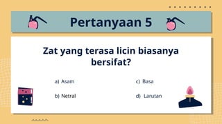 Presentasi Pendidikan IPA Kimia Materi Asam dan Basa Kuning Ilustrasi.pptx