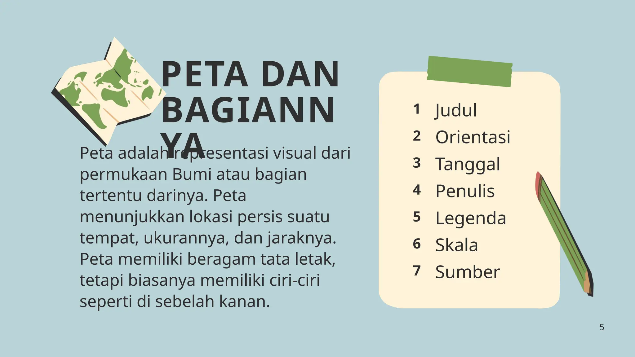 Presentasi Pendidikan Membaca Peta Digambar Tangan Biru Hijau Cokelat.pptx