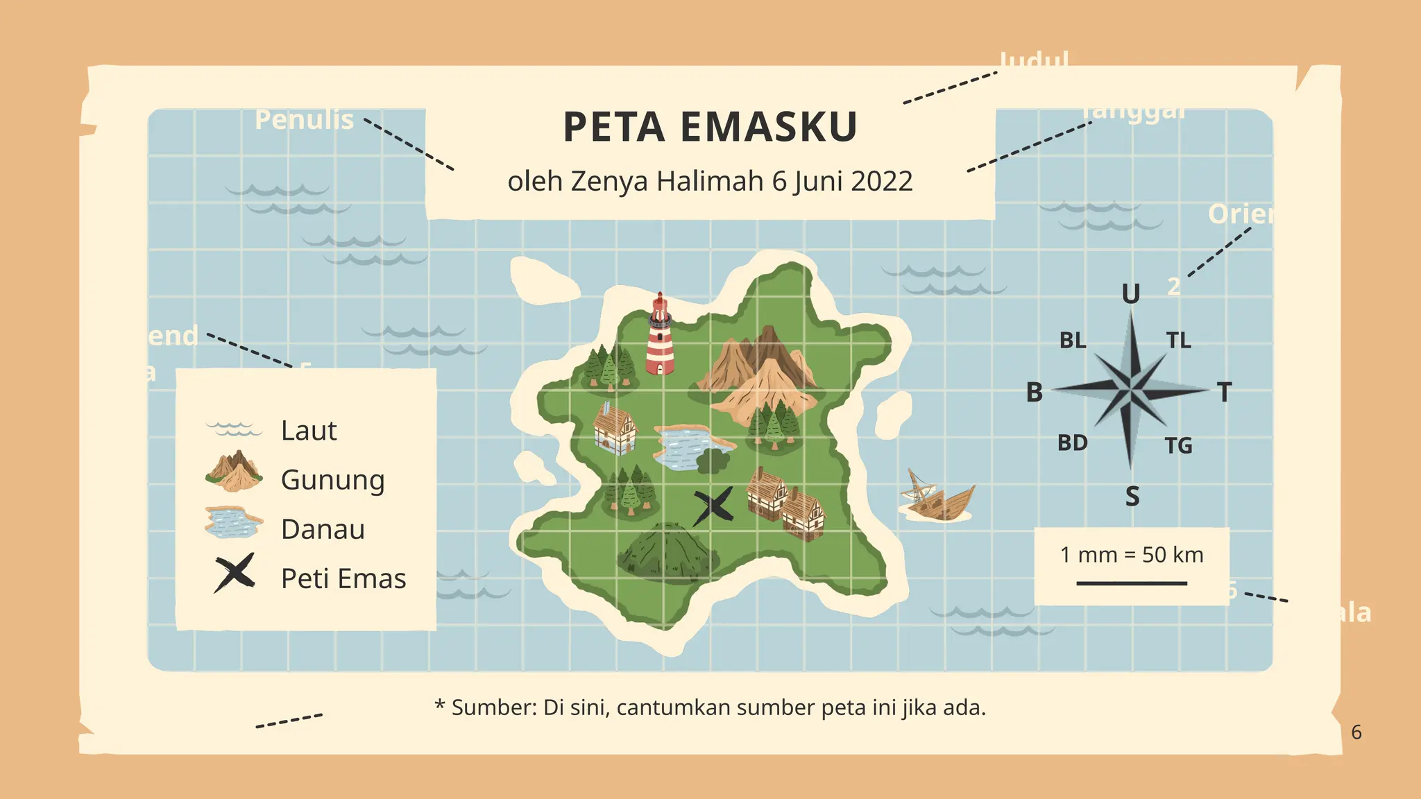 Presentasi Pendidikan Membaca Peta Digambar Tangan Biru Hijau Cokelat.pptx