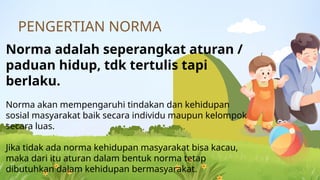 Presentasi Pendidikan Norma Dalam Kehidupan Masyarakat Warna Warni ...