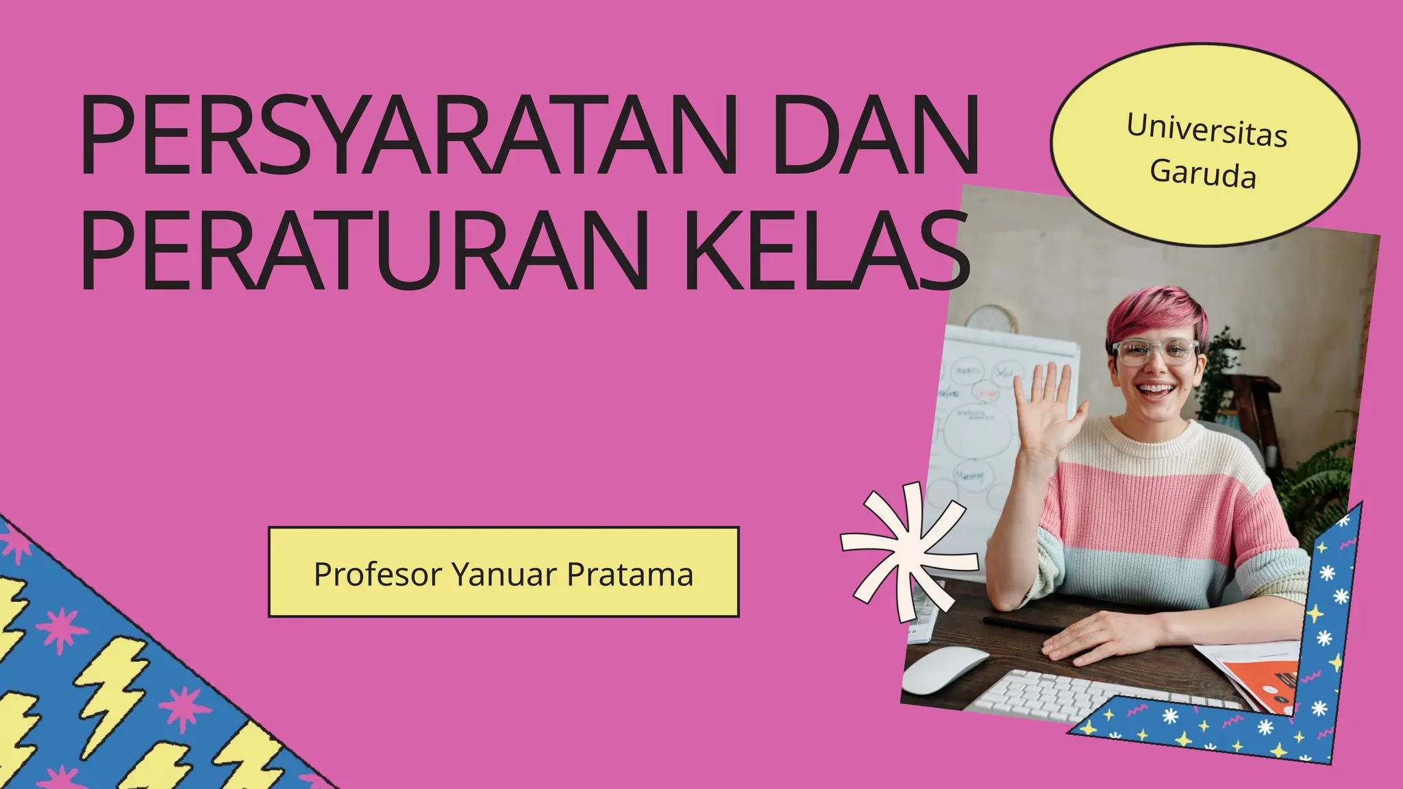 Presentasi Pendidikan Peraturan Kelas Kosong Nostalgia Merah Muda Kuning dan Biru.pptx