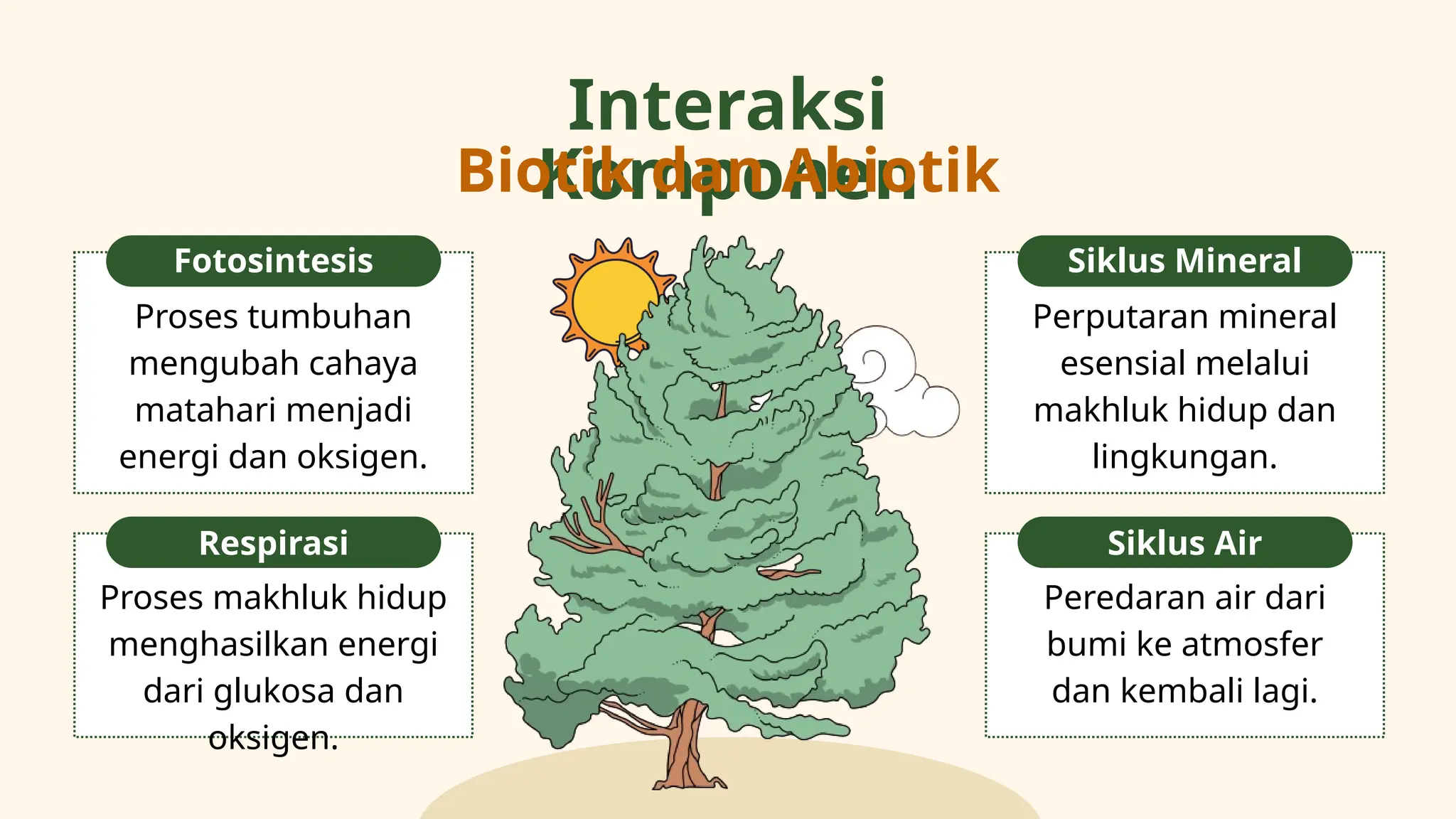 Presentasi Pendidikan Sains Interaksi Komponen dalam Ekosistem Krem ...