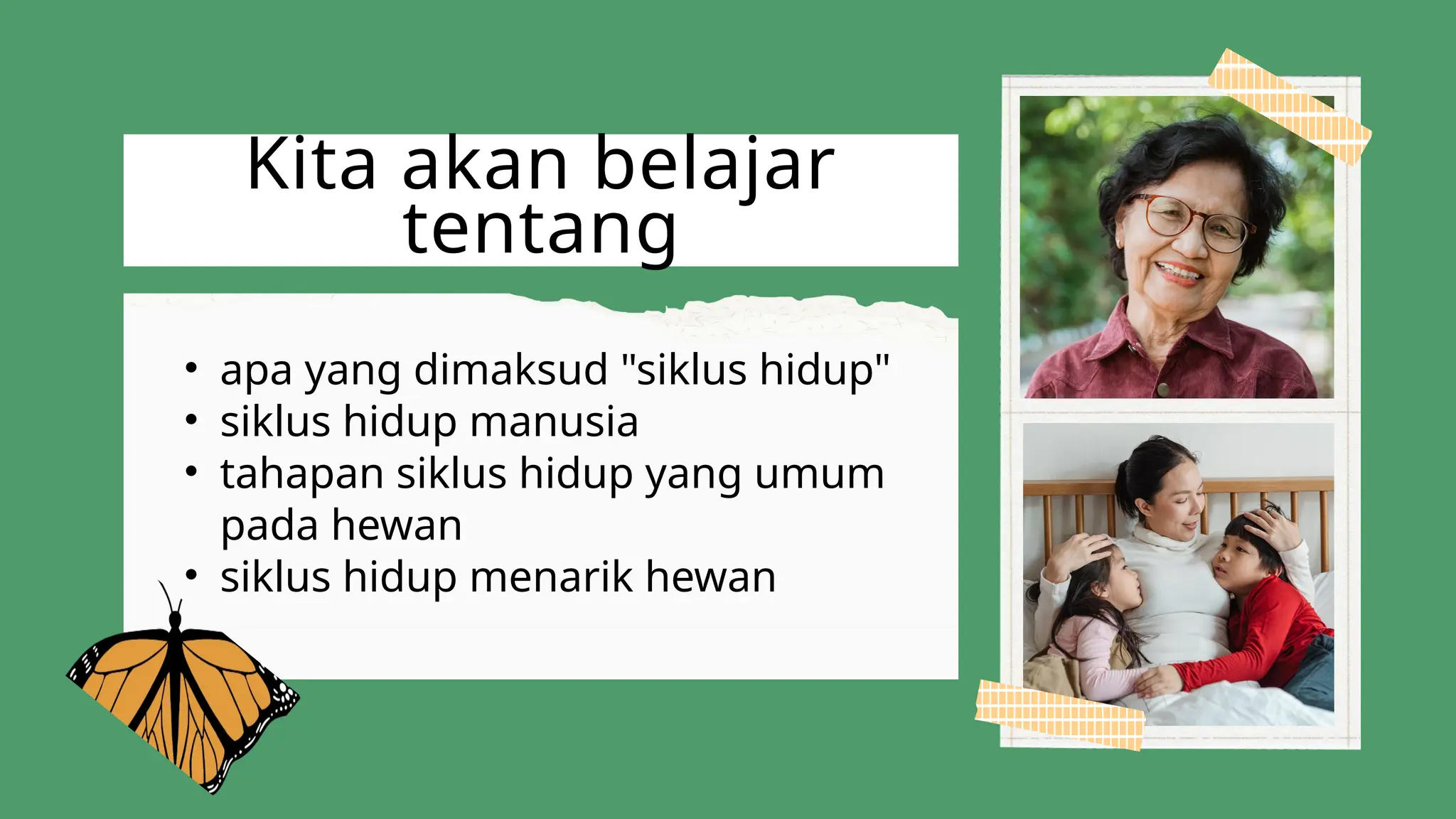 Presentasi Pendidikan Siklus Hidup Manusia dan Hewan Gaya Kolase Rapi ...