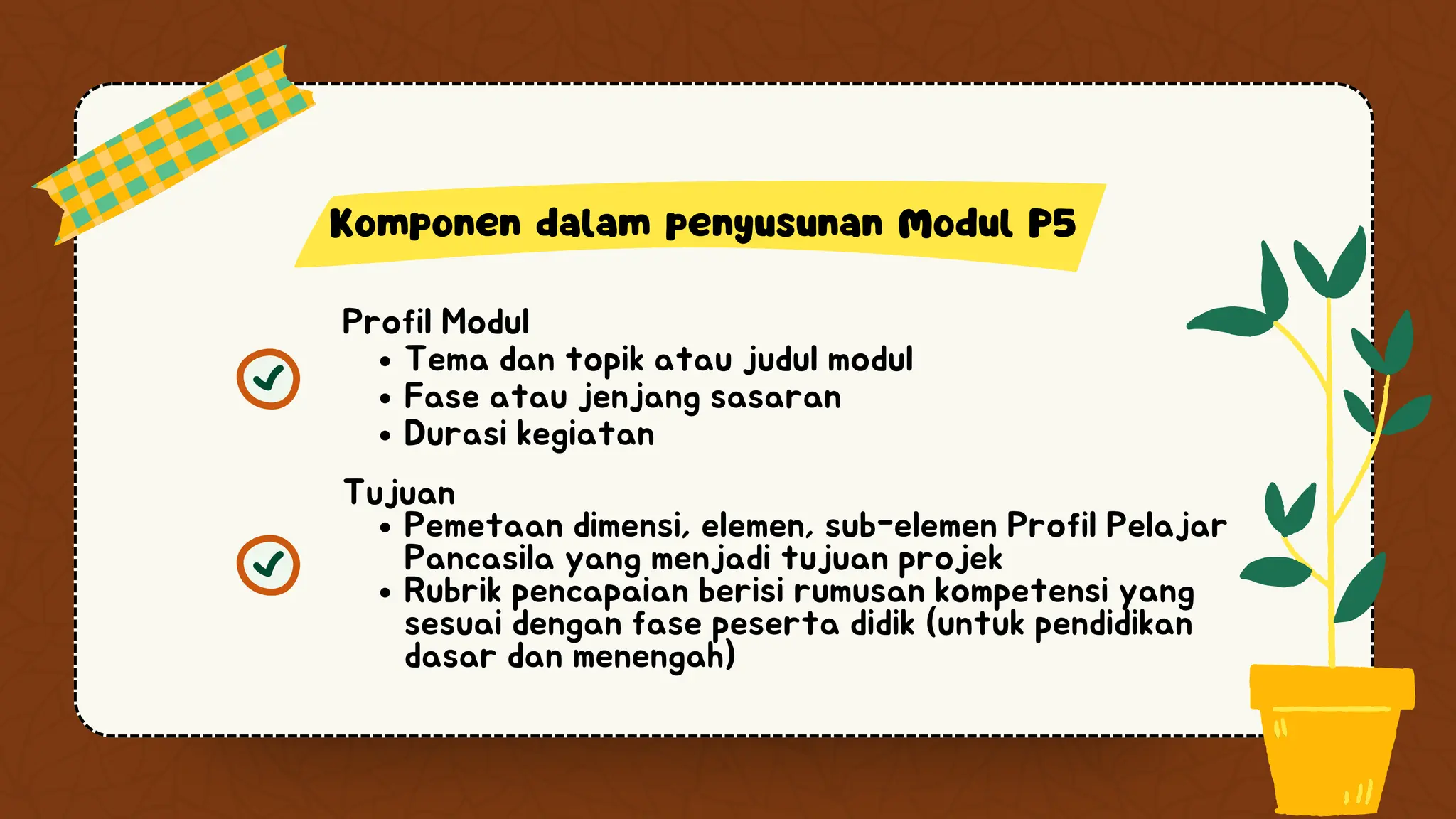 PPT penyusunan modul P5, langkah-langkah pembuatan modul P5 | PPT