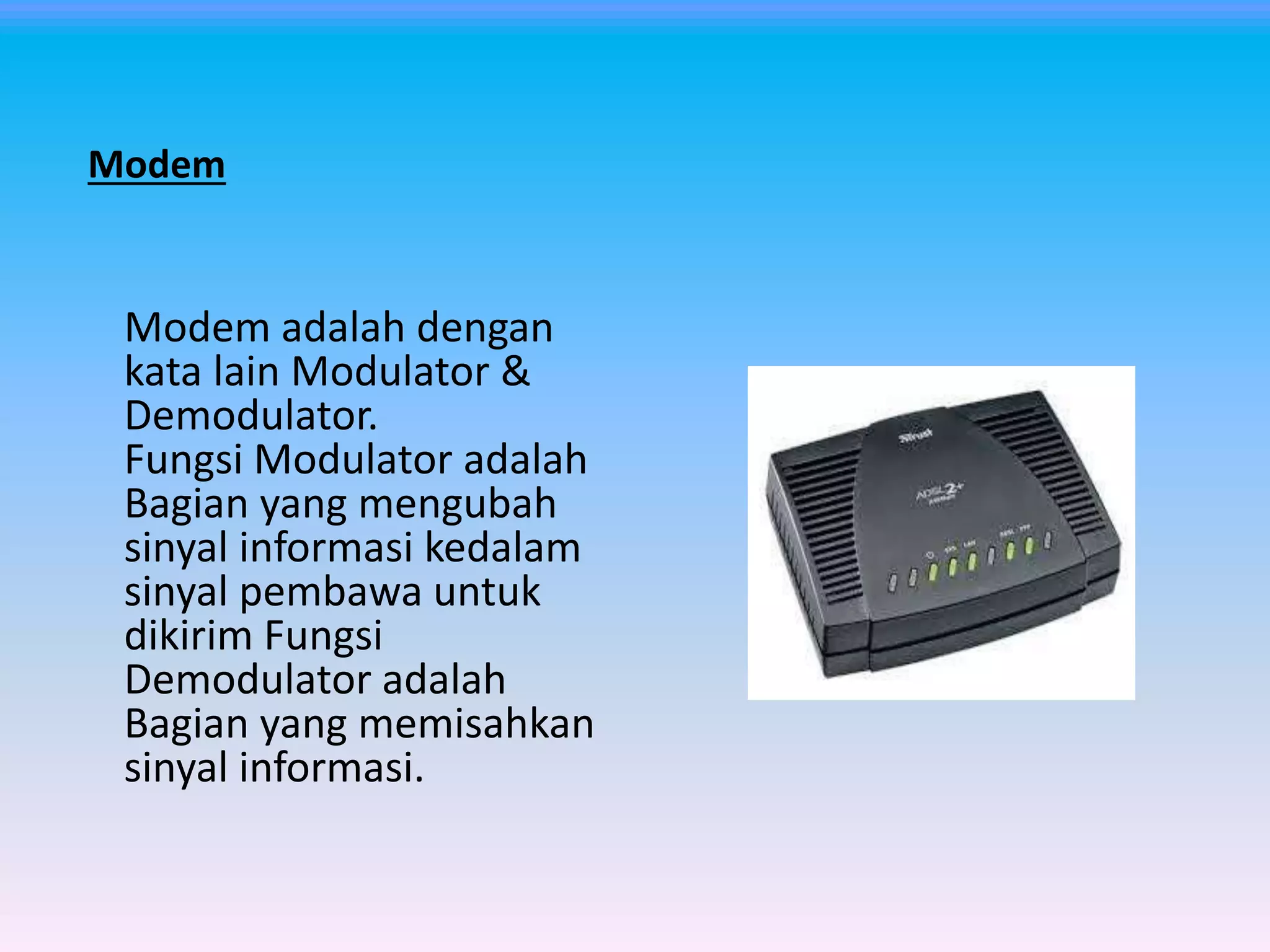 Presentasi perangkat jaringan | PPTX