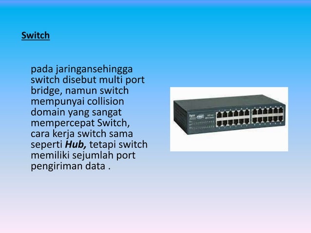 Presentasi perangkat jaringan | PPTX