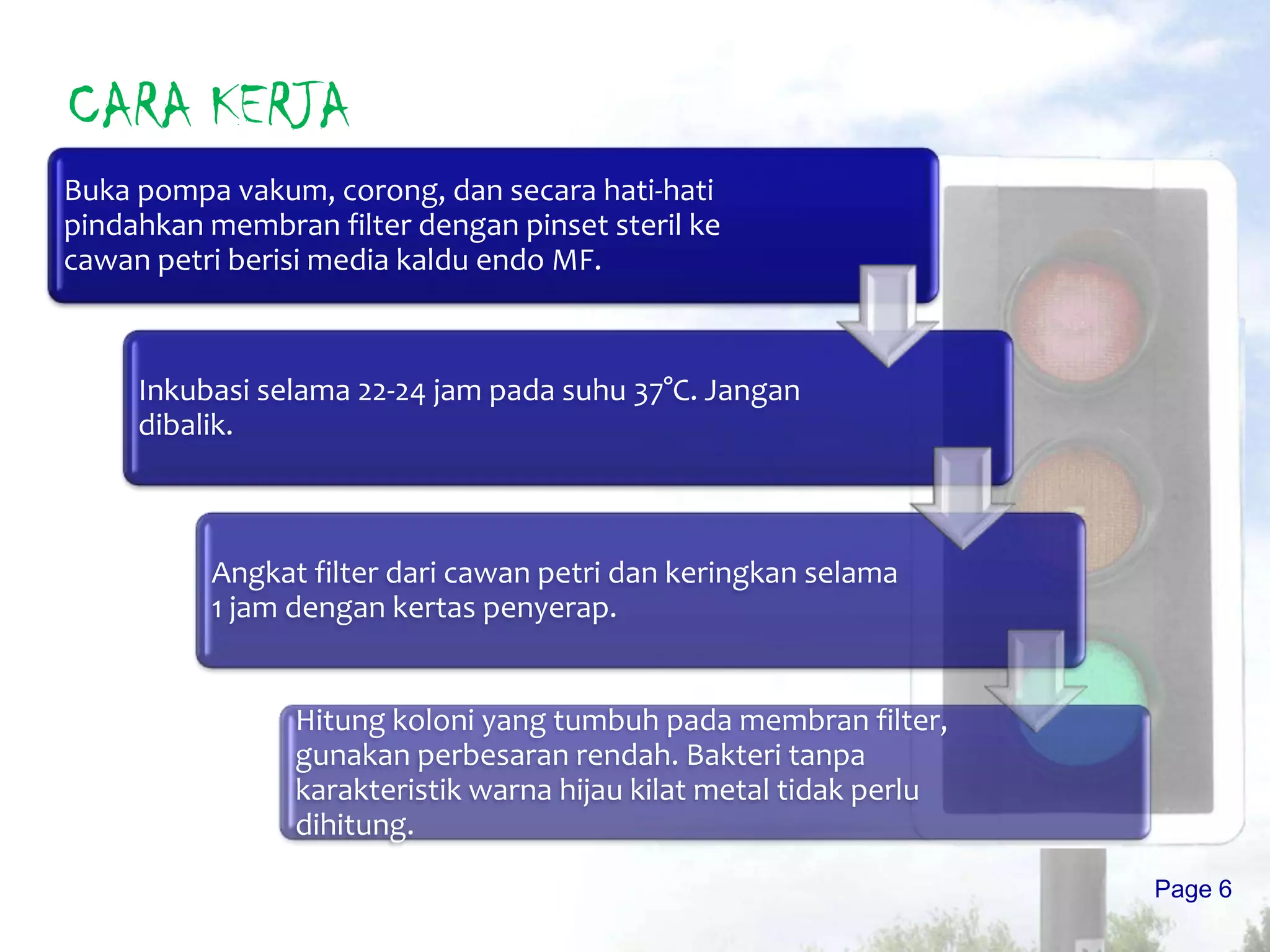 Presentasi perc 25 metode membran filter | PPT