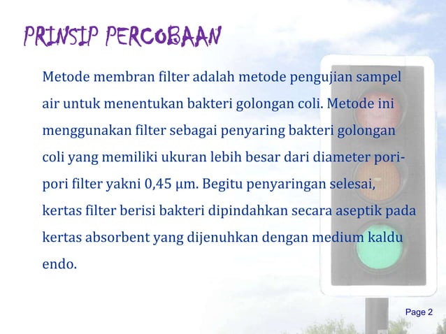 Presentasi perc 25 metode membran filter | PPT
