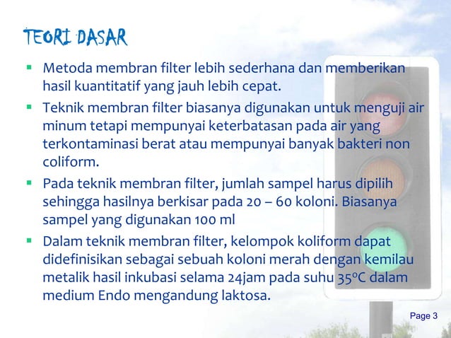Presentasi perc 25 metode membran filter | PPT