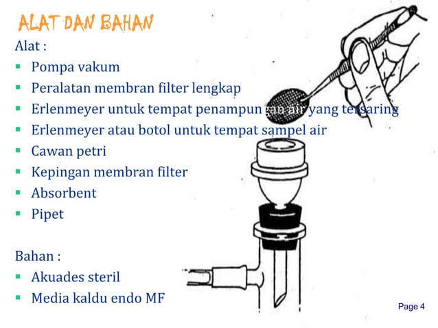 Presentasi perc 25 metode membran filter | PPT