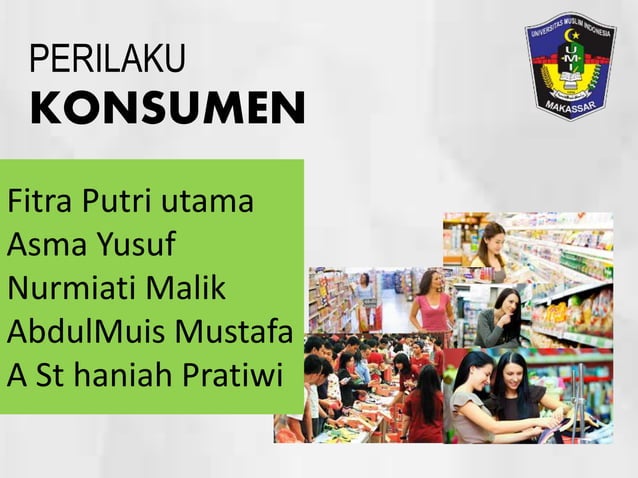 Presentasi perilaku konsumen | PPTX