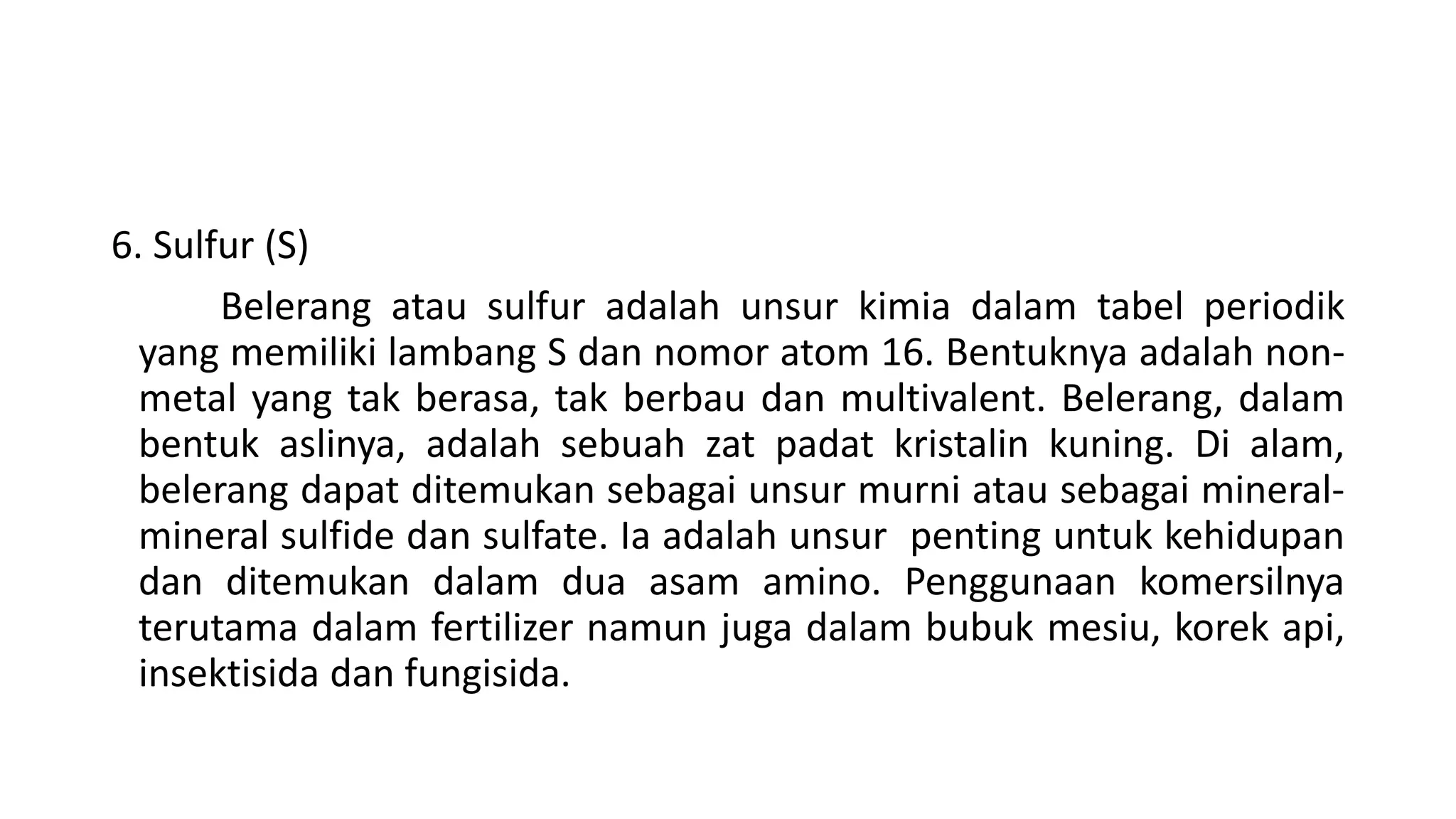 Presentase Unsur-unsur periode 3 kelas 12 sma | PPTX