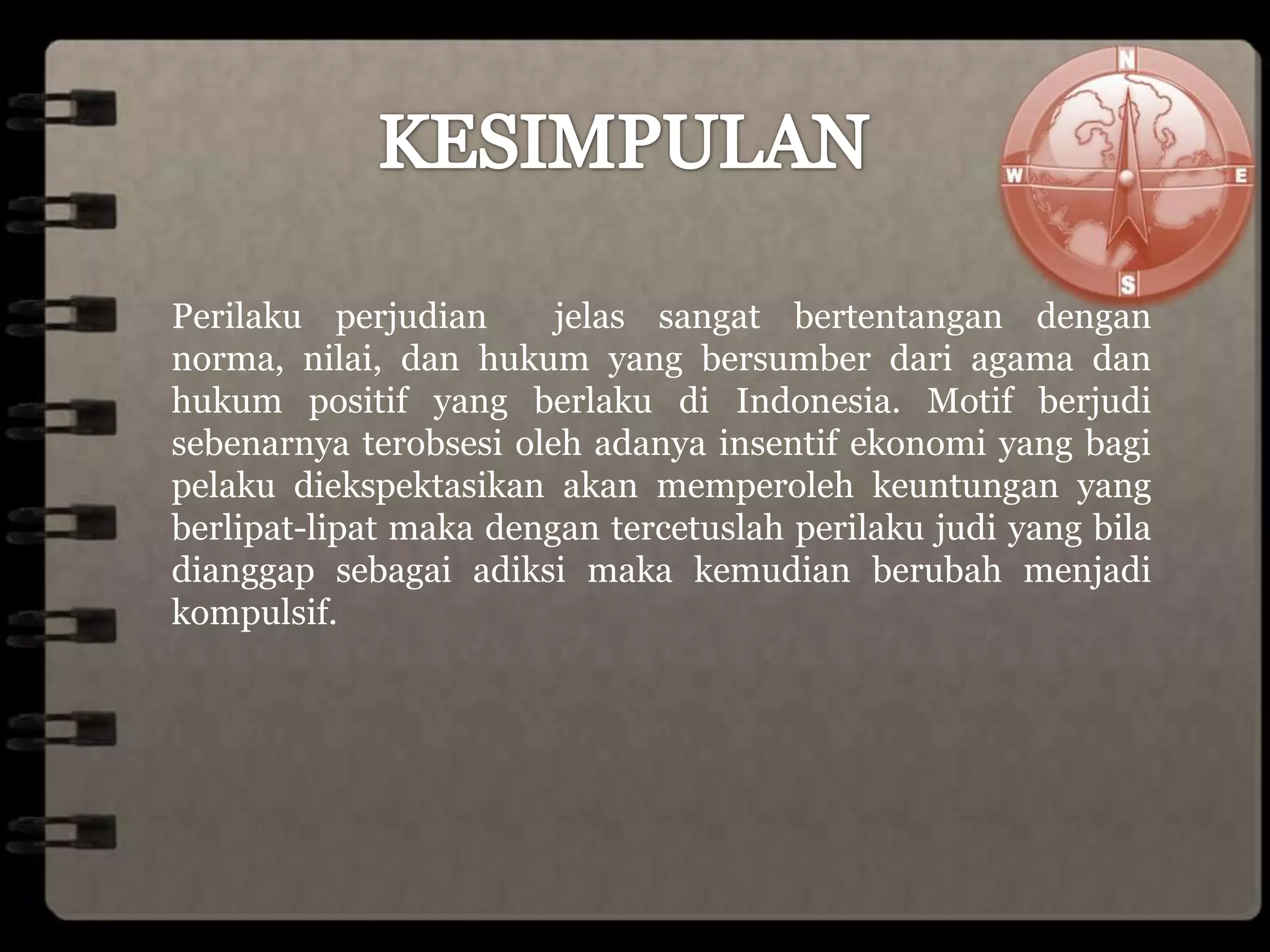 Presentasi perjudian | PPTX