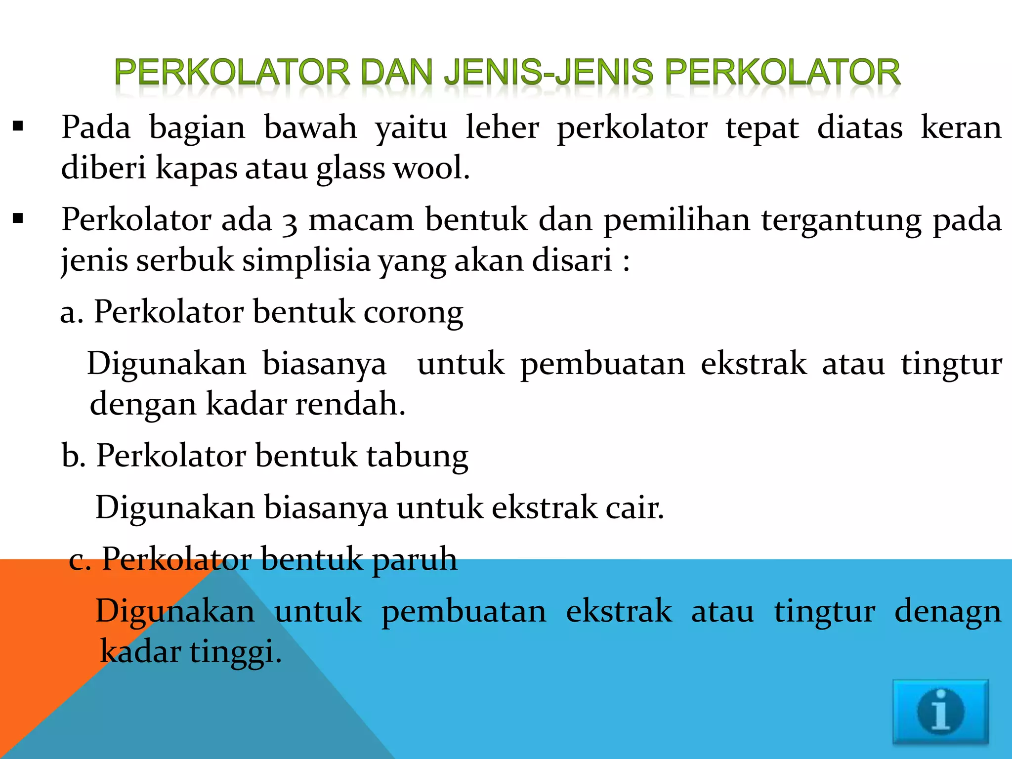 Presentasi perkolasi | PPT
