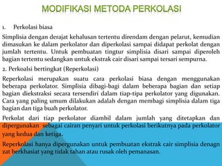 Presentasi perkolasi | PPT