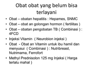 Presentasi persentase penggunaan obat & abhp | PPTX