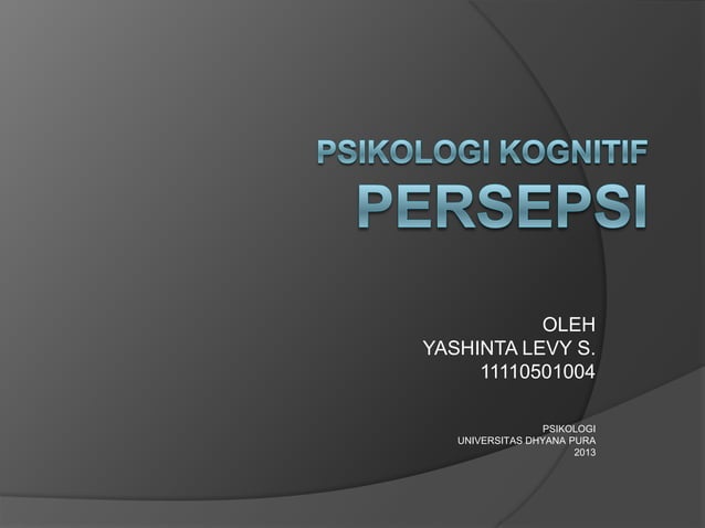 Presentasi persepsi | PPTX