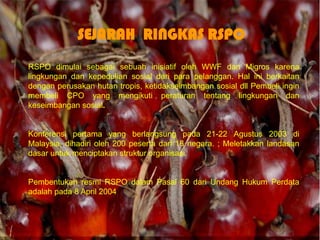 Presentasi pertama rspo | PPTX