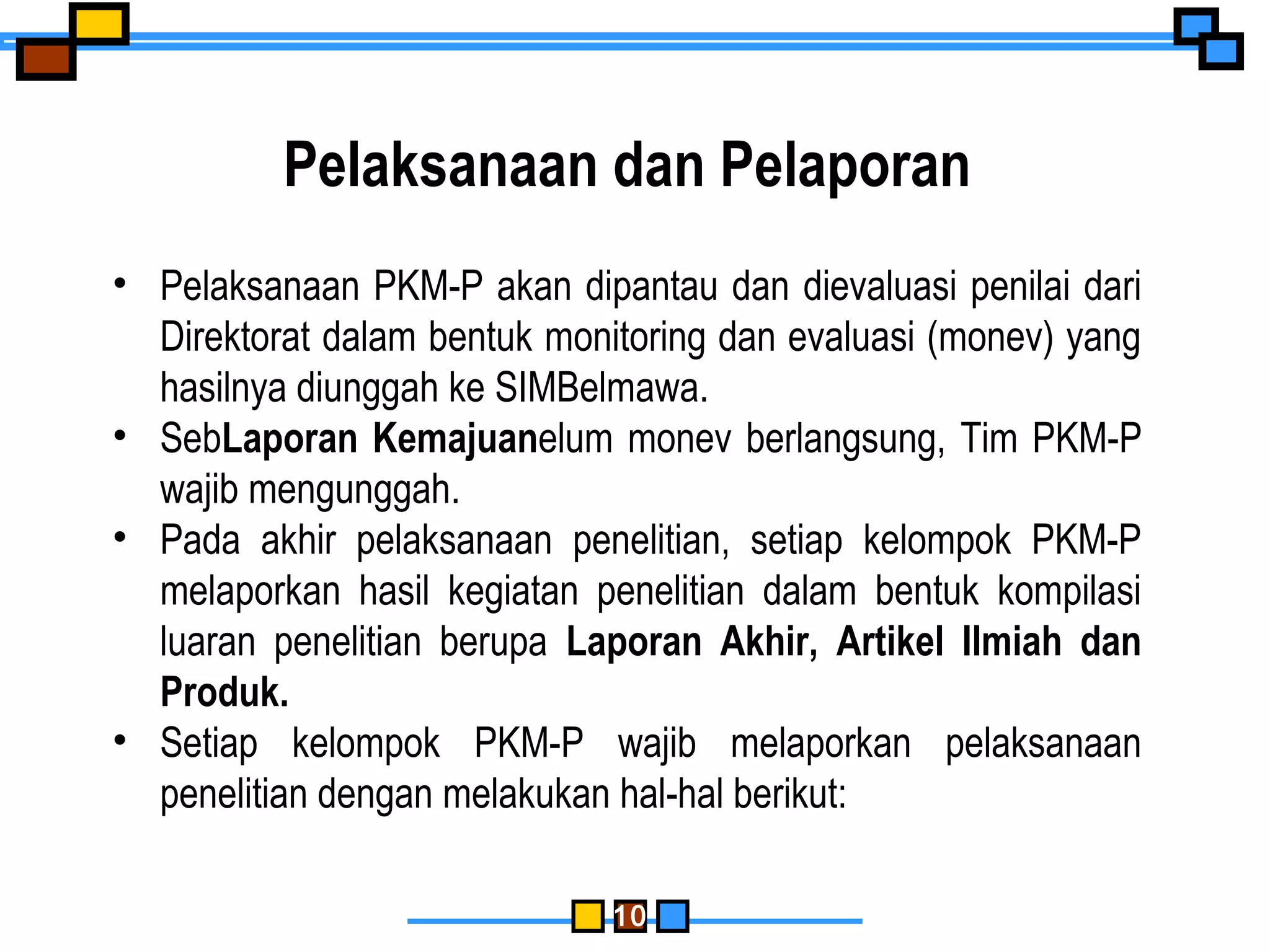 Presentasi pkm di hadapan mahasiswa | PPT