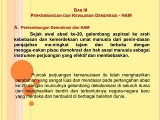 Demokrasi dan HAM | PPTX
