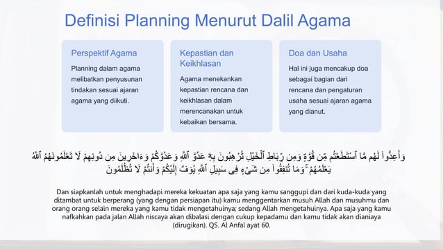 Presentasi Manajemen Tentang Planning... | PPTX