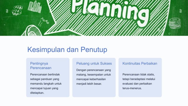 Presentasi Manajemen Tentang Planning... | PPTX
