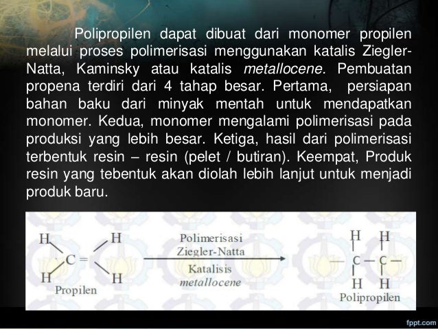 Presentasi poli propilena (pp)