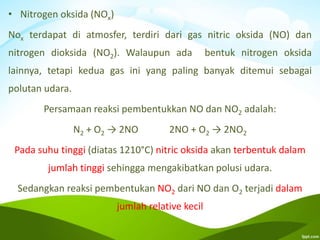 Presentasi polusi udara | PPTX