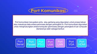 Presentasi port komunikasi dan tes port serial | PPTX