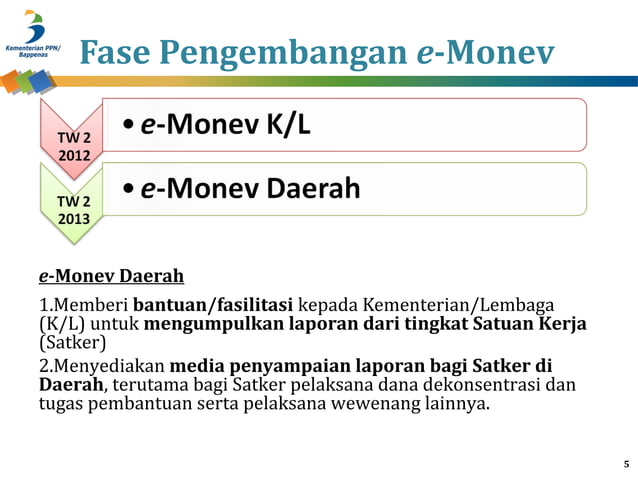 Pelatihan Pengisian Aplikasi E-Monev | PPT