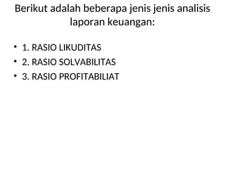 Presentasi Analisis Rasio Kelompok 9 Akuntansi Keuangan | PPT