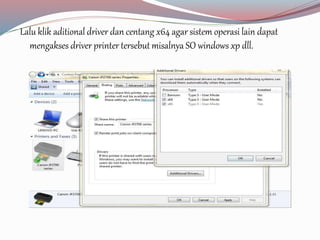Presentasi prakerin amelia novriana tentang file sharing dan printer sharing | PPTX