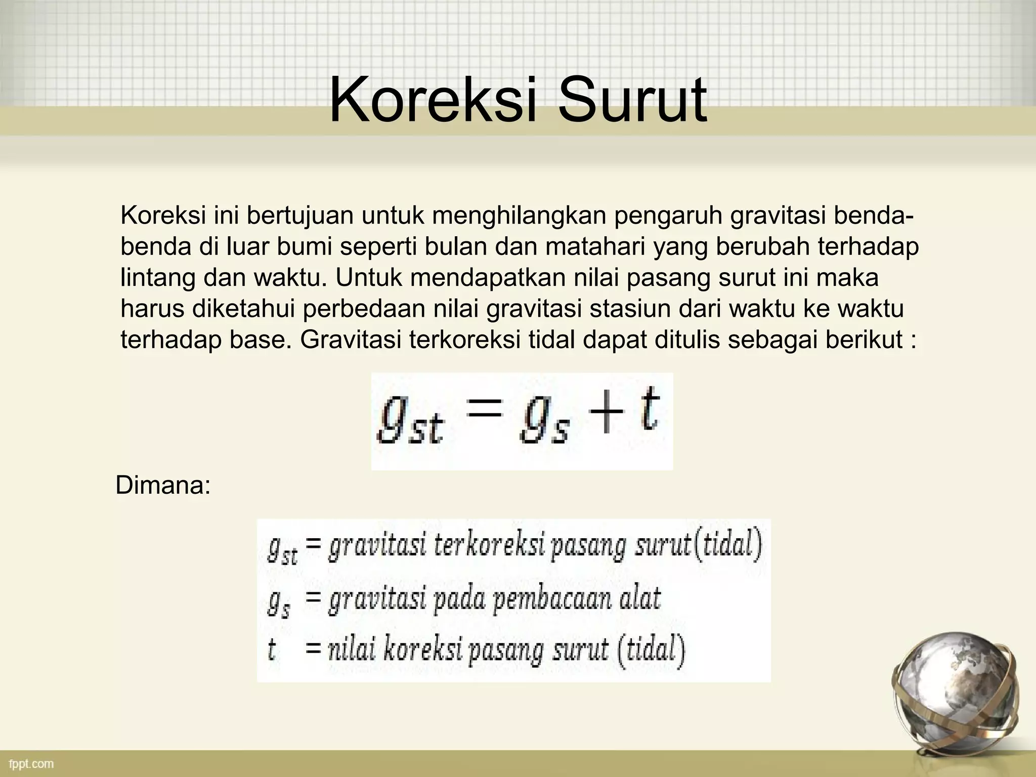 Eksplorasi Migas dengan metode Gravitasi | PPT