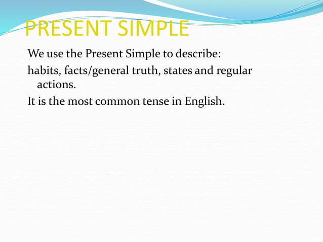 BAHAN PRESENTASI PRESENT SIMPLE SMP KELAS 9.ppt
