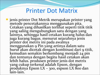 Presentasi printer | PPT