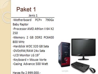 Presentasi Produk Peralatan Komputer | PPTX