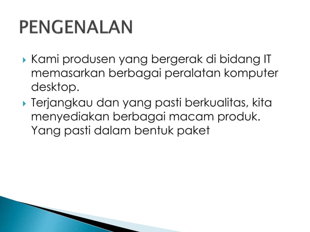 Presentasi produk | PPTX