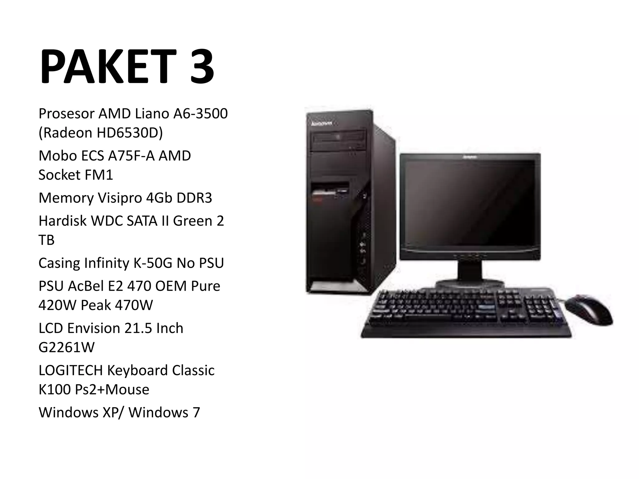 Presentasi produk komputer | PPTX