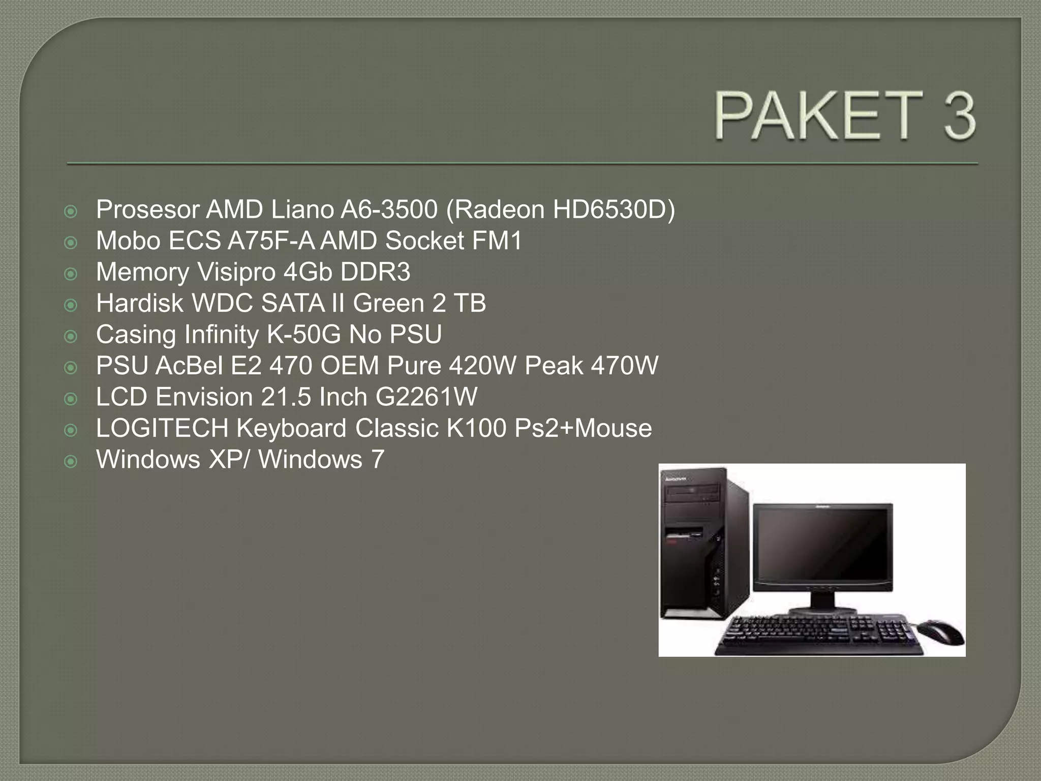 Presentasi produk komputer | PPT